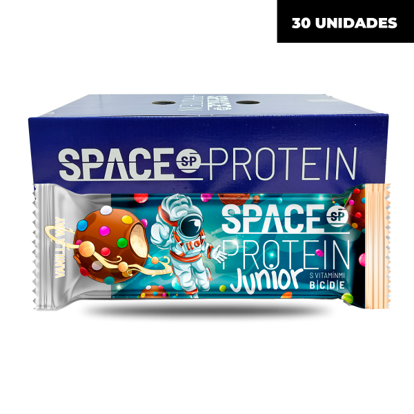 CAJA (30 UNIDADES) BARRA SPACE PROTEIN JUNIOR – Biogymstore Chile