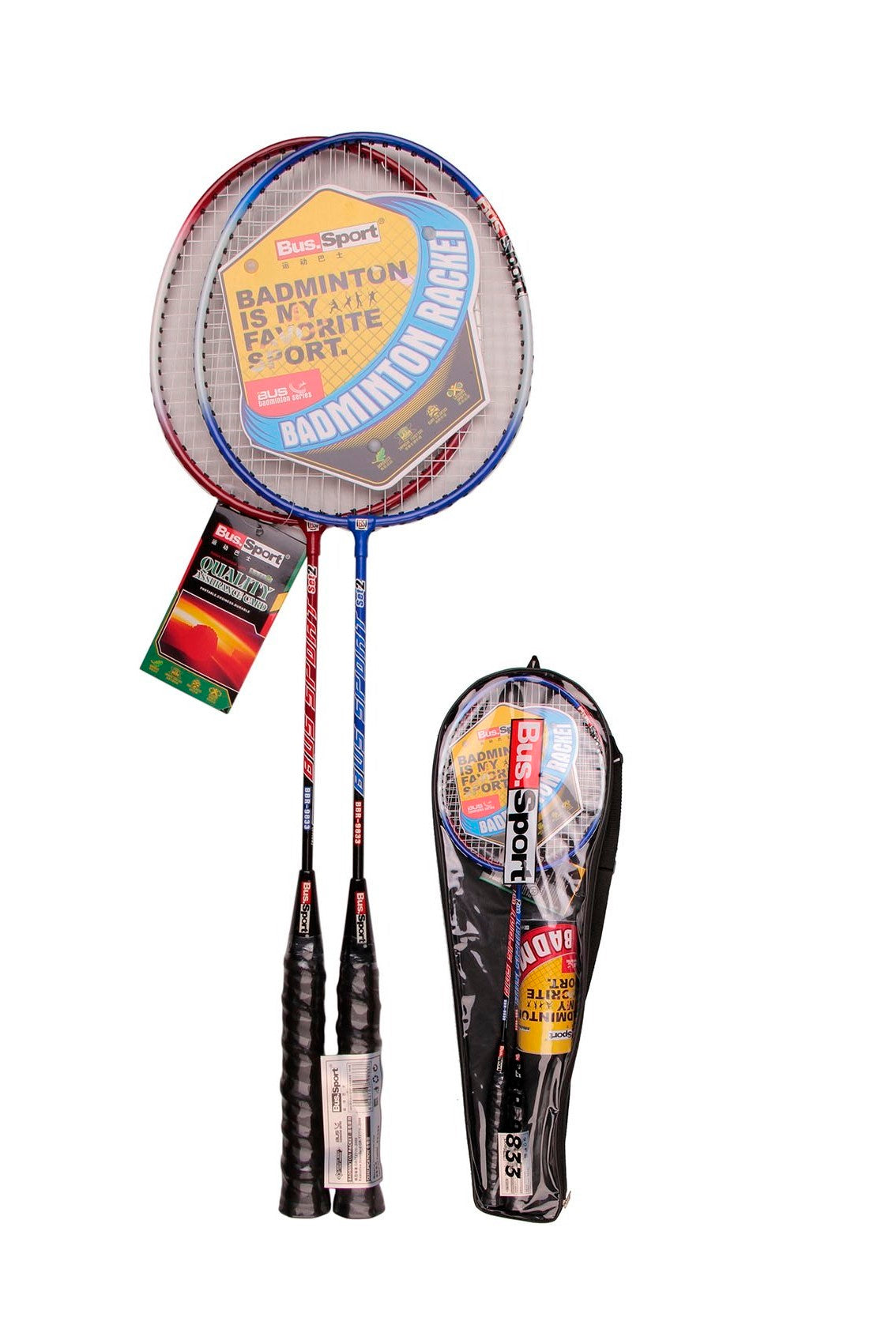 Set De Badminton Bus Sport 2 Raquetas 3 Plumilla – Biogymstore Chile