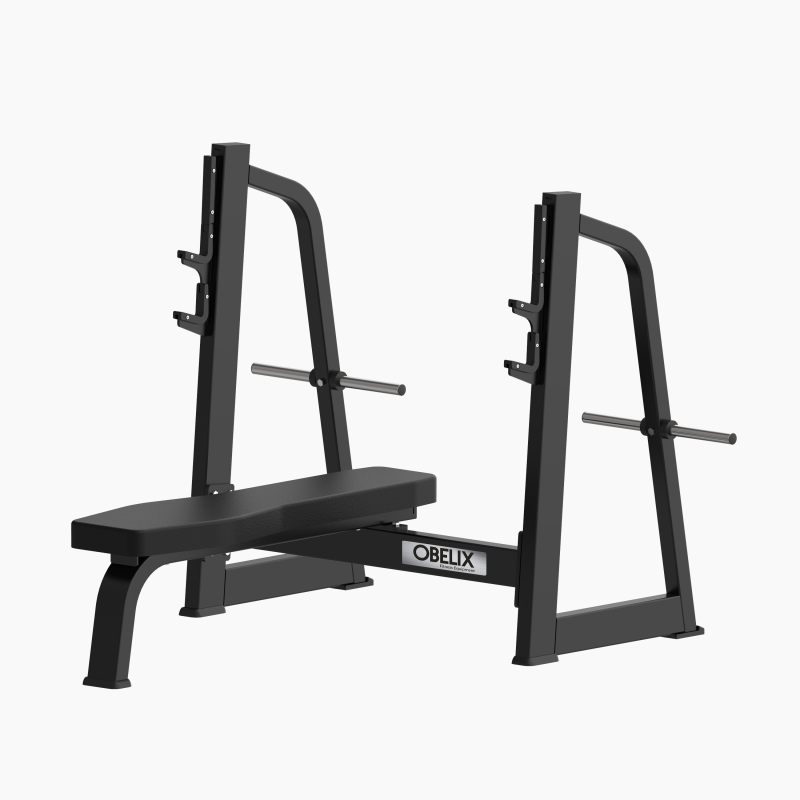 【MAQUINAS PARA GIMNASIO】Banco Olimpico Plano MO Series | Obelix ...